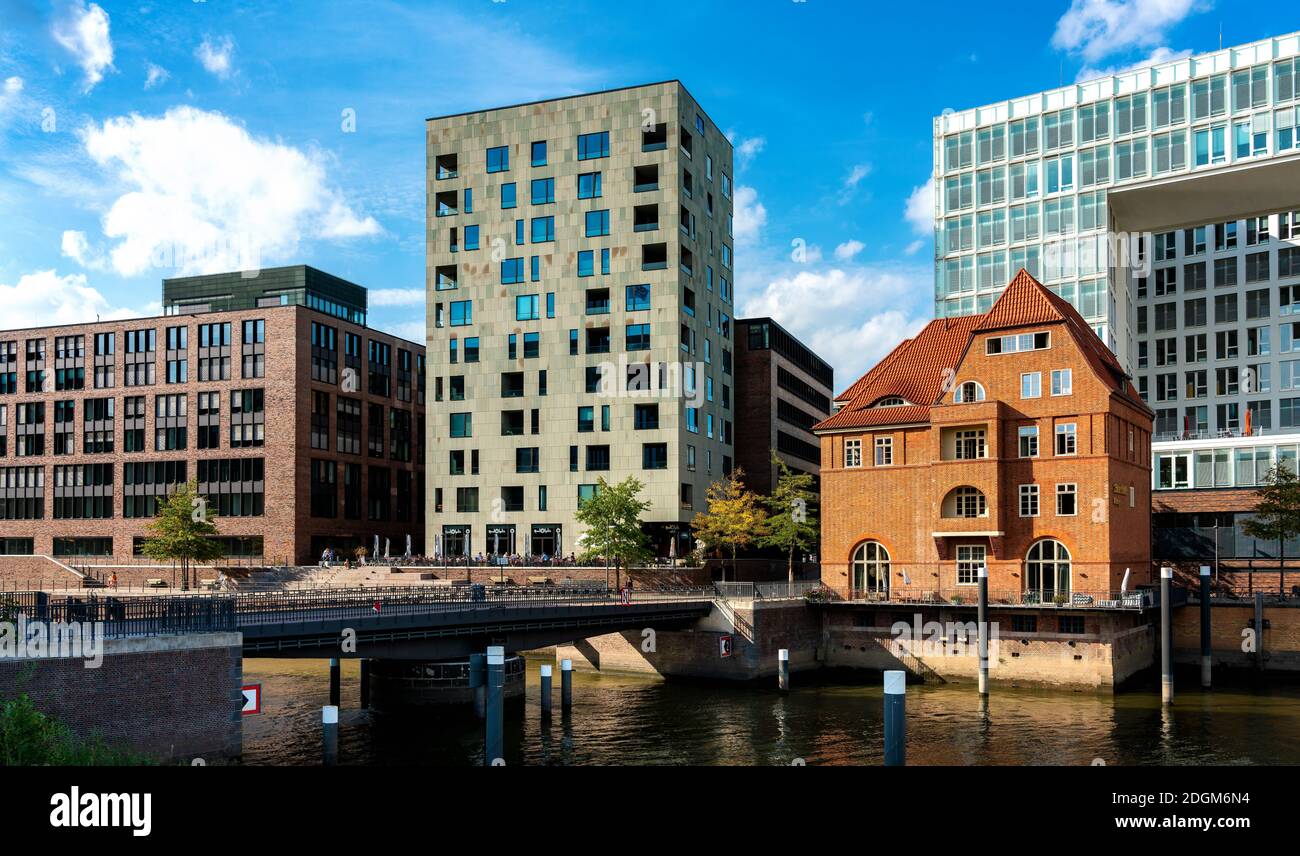 Ericus Bridge in Hamburg Stock Photo - Alamy