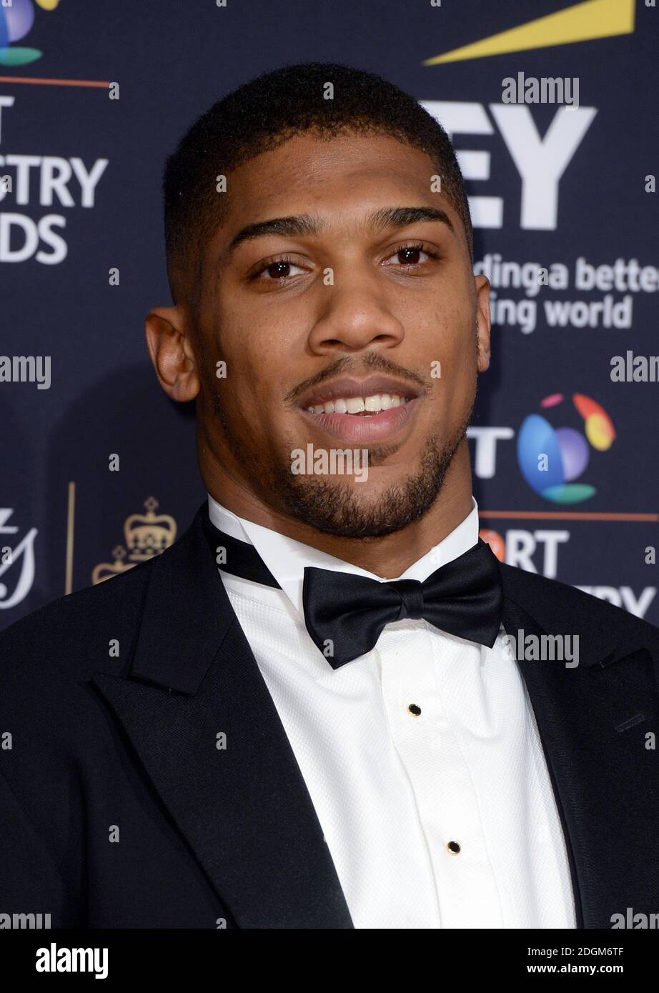 Anthony Joshua arriving at the BT Sport Industry Awards 2016, Battersea ...