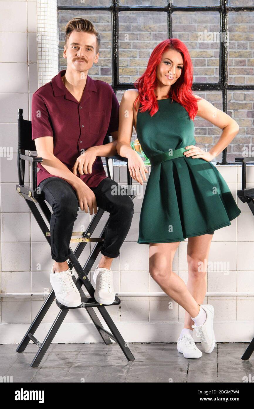 EDITORIAL USE ONLY Joe Sugg and Dianne Buswell teach a Christmas jive ... EDITORIAL USE ONLY Joe Sugg and Dianne Buswell teach a Christmas jive ...