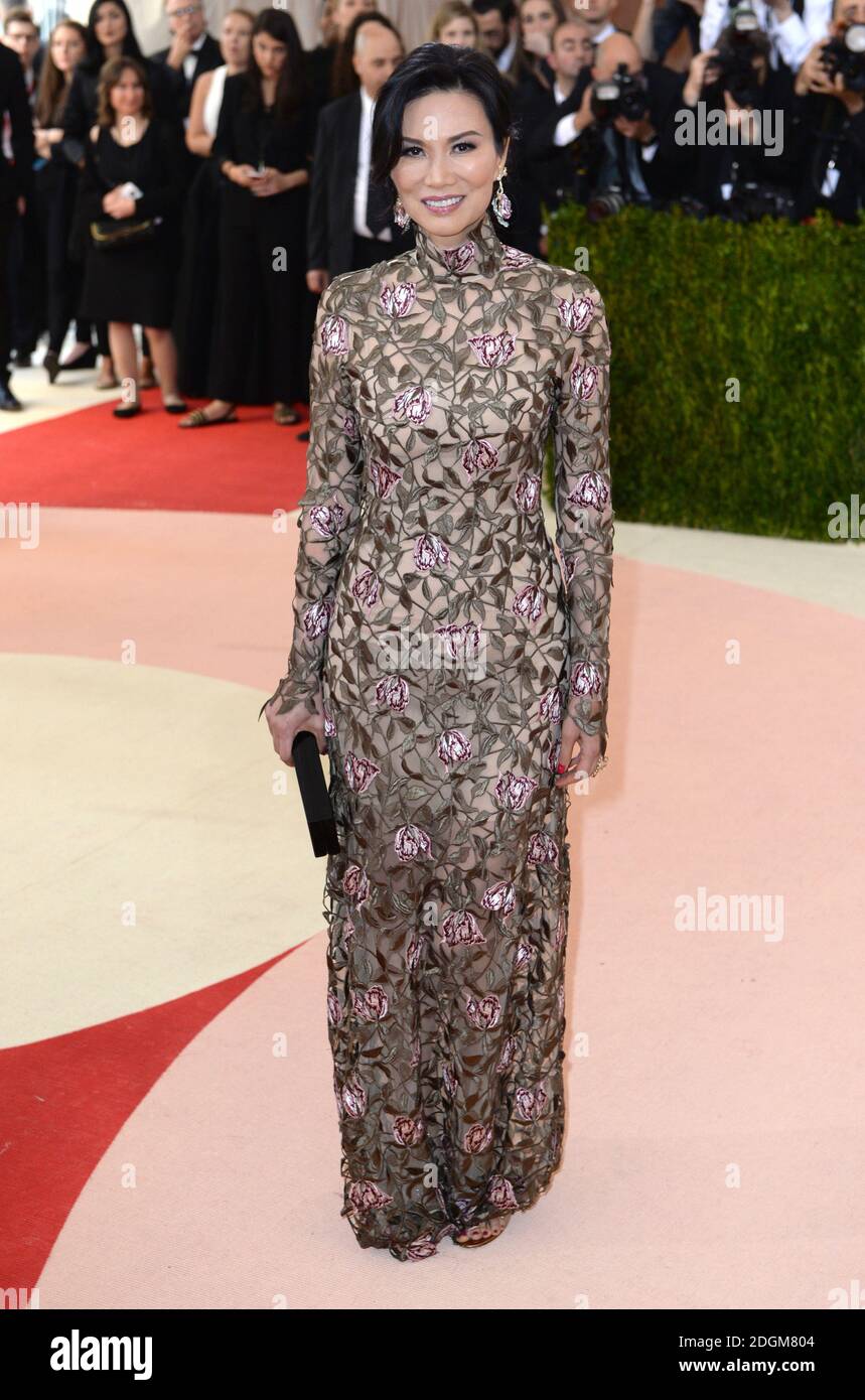 Wendy Deng attending The Metropolitan Museum of Art Met Gala 2016, in ...