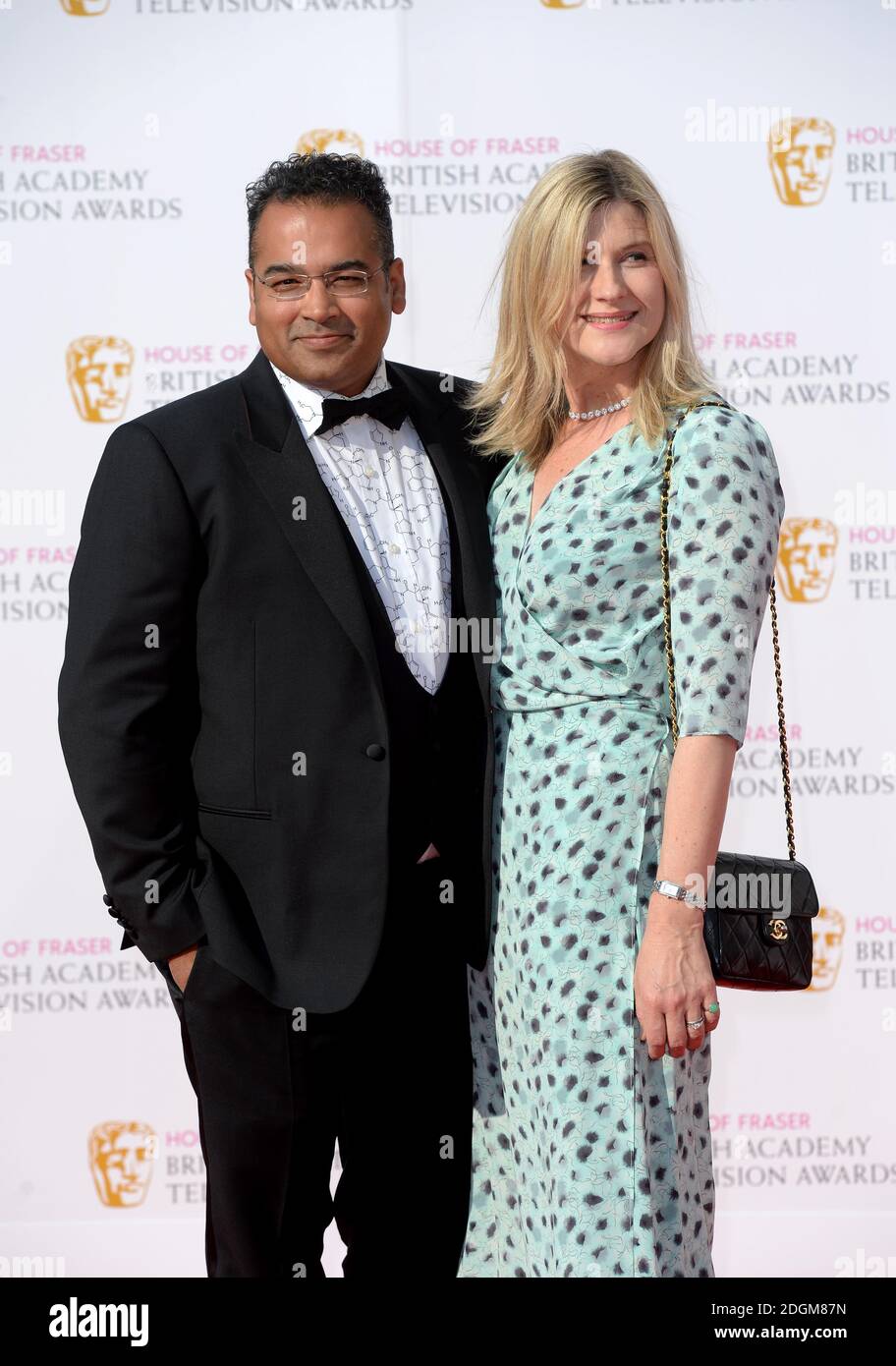 Krishnan Guru-Murthy and Lisa Guru-Murthy attending the House of Fraser ...