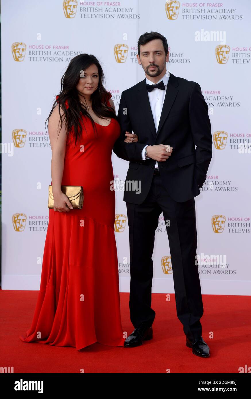 Zoe Rocha and Ralf Little attending the House of Fraser BAFTA TV Awards ...