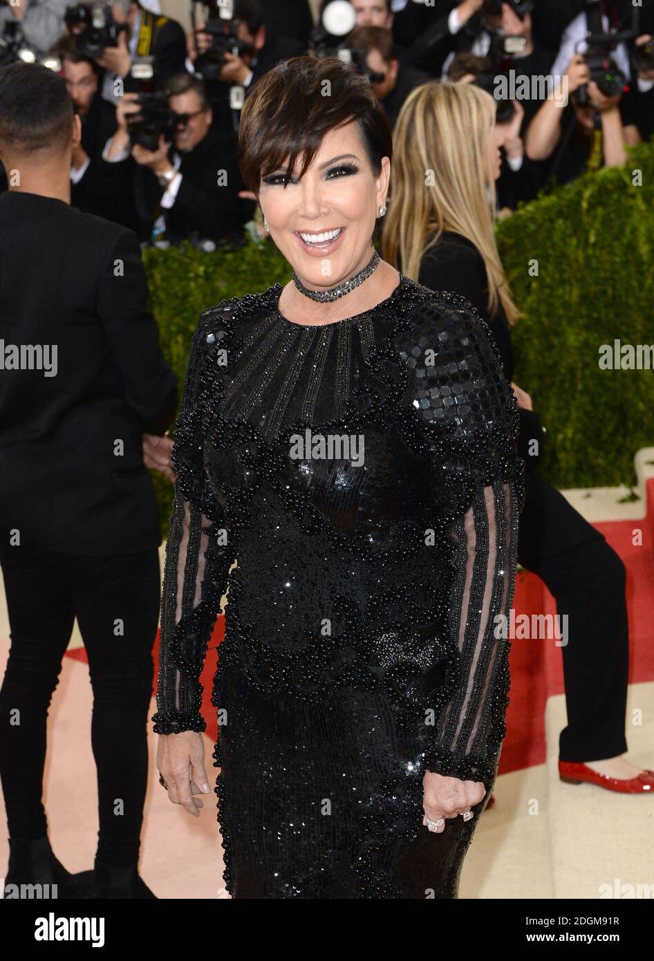 Kris Jenner attending The Metropolitan Museum of Art Met Gala 2016, in ...