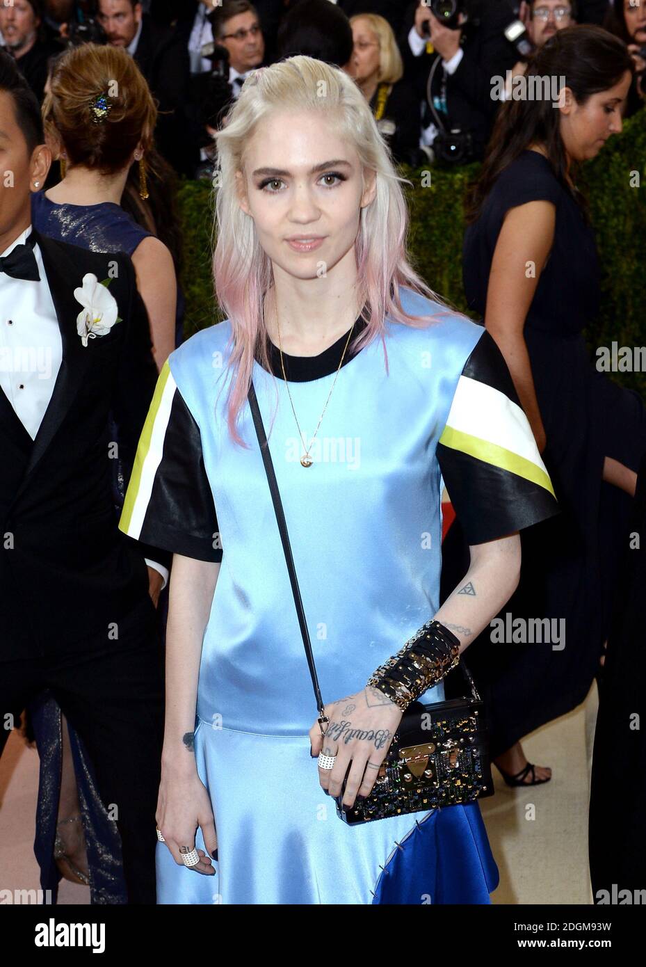 Grimes attending The Metropolitan Museum of Art Met Gala 2016, in New ...