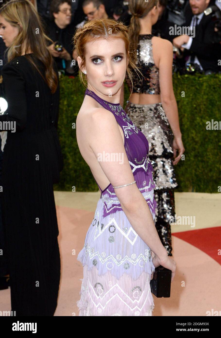 Emma Roberts attending The Metropolitan Museum of Art Met Gala 2016, in ...