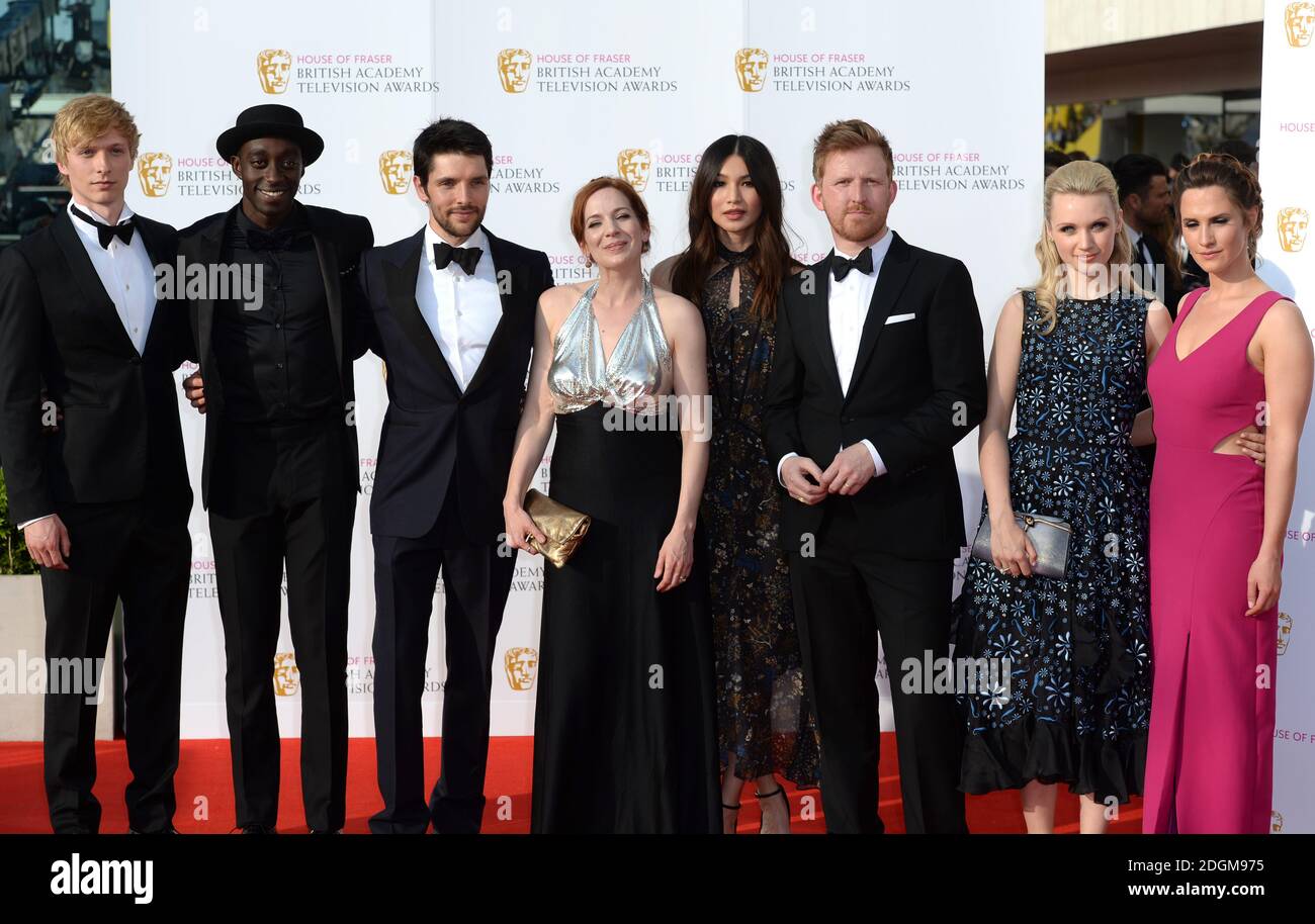 The cast of Humans (L-R) Will Tudor, Ivanno Jeremiah, Colin Morgan ...