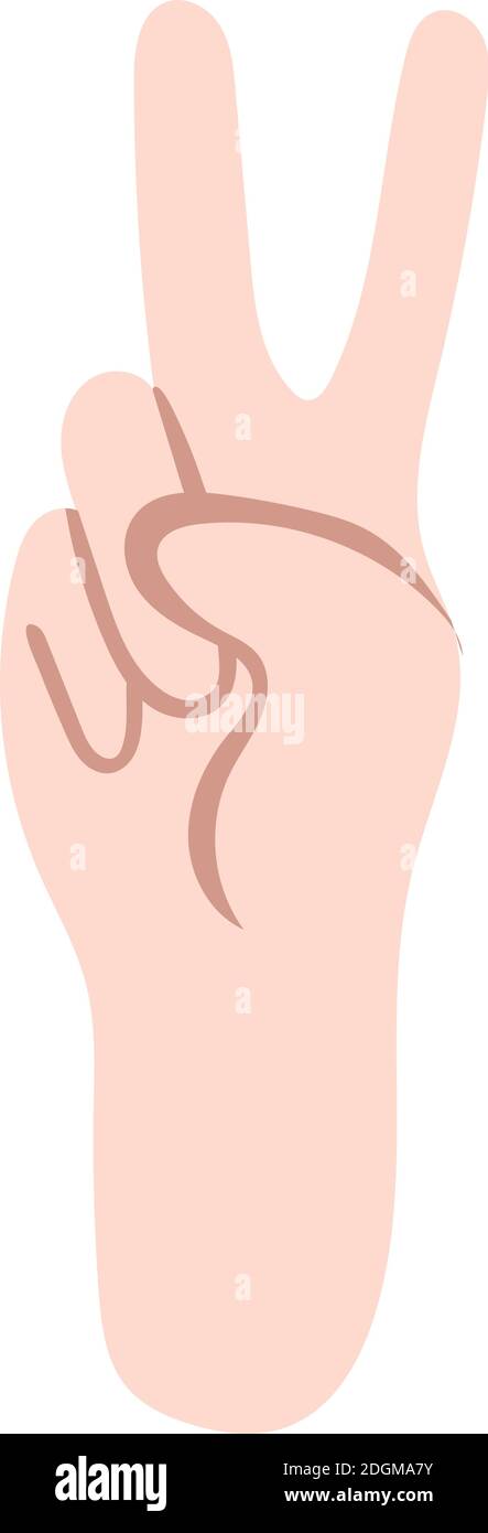 hand peace and love symbol vector illustration design Stock Vector ...