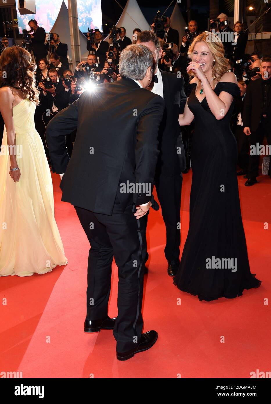 George Clooney, Dominic West and Julia Roberts attending the Money ...