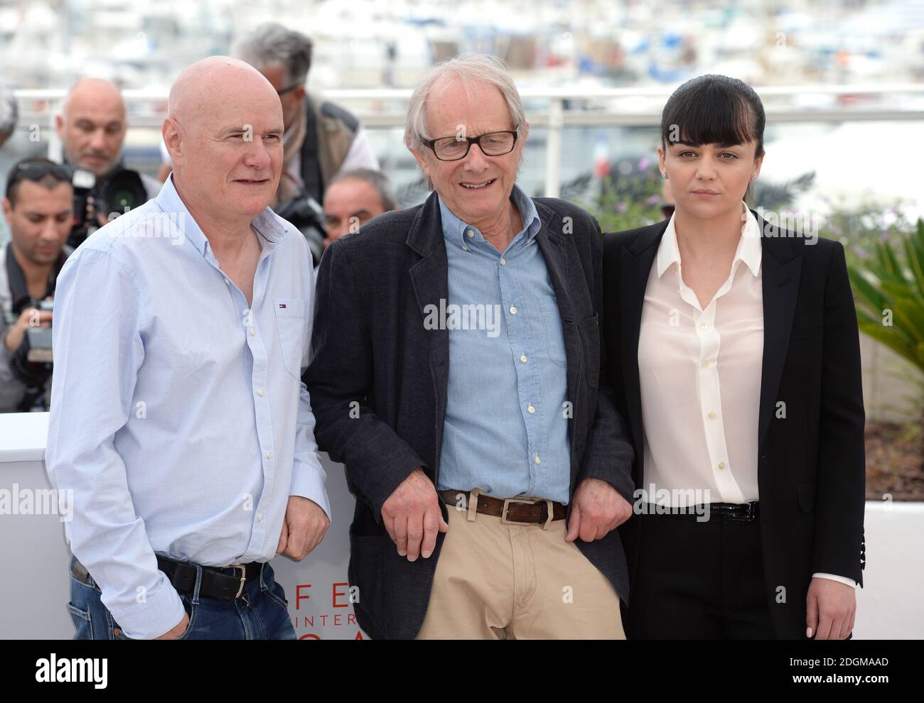 Dave Johns, Ken Loach and Hayley Squires attending the I, Daniel Blake ...