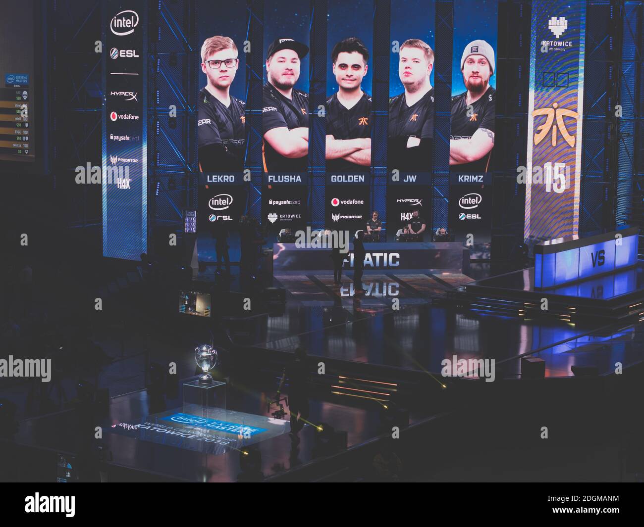 KATOWICE, POLAND - Apr 27, 2018: Esport competition ESL in Katowice ...