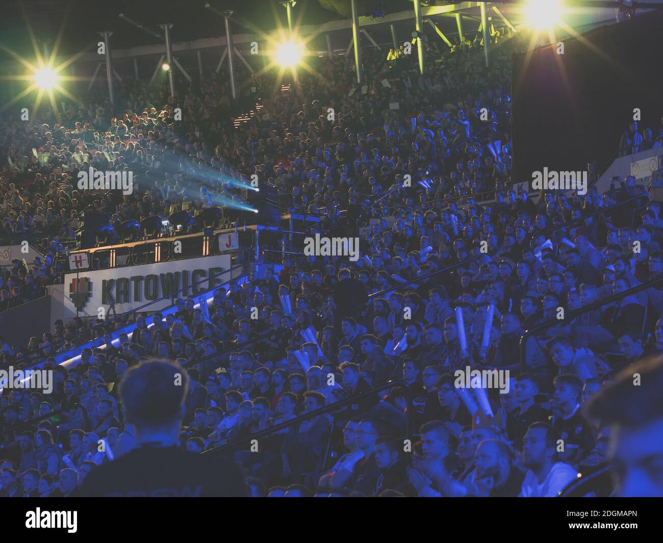 KATOWICE, POLAND - Apr 27, 2018: Esport competition ESL in Katowice ...