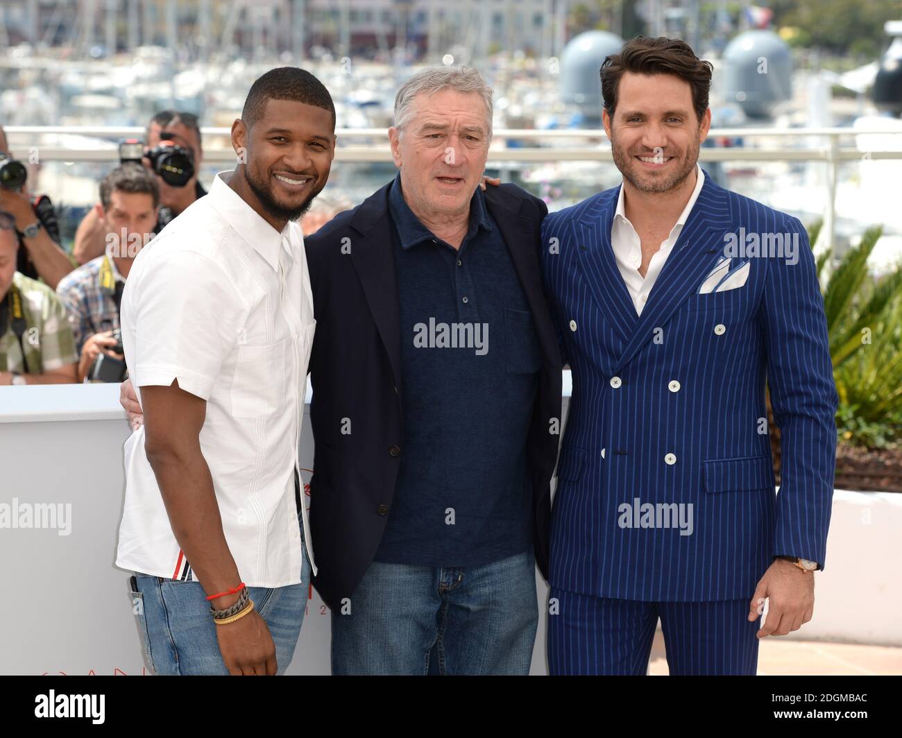 Usher Raymond IV, Robert De Niro and Edgar Ramirez attending the Hands ...