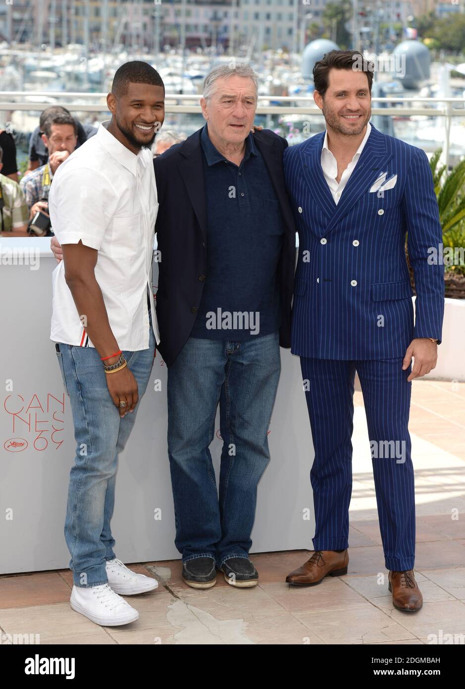 Usher Raymond IV, Robert De Niro and Edgar Ramirez attending the Hands ...