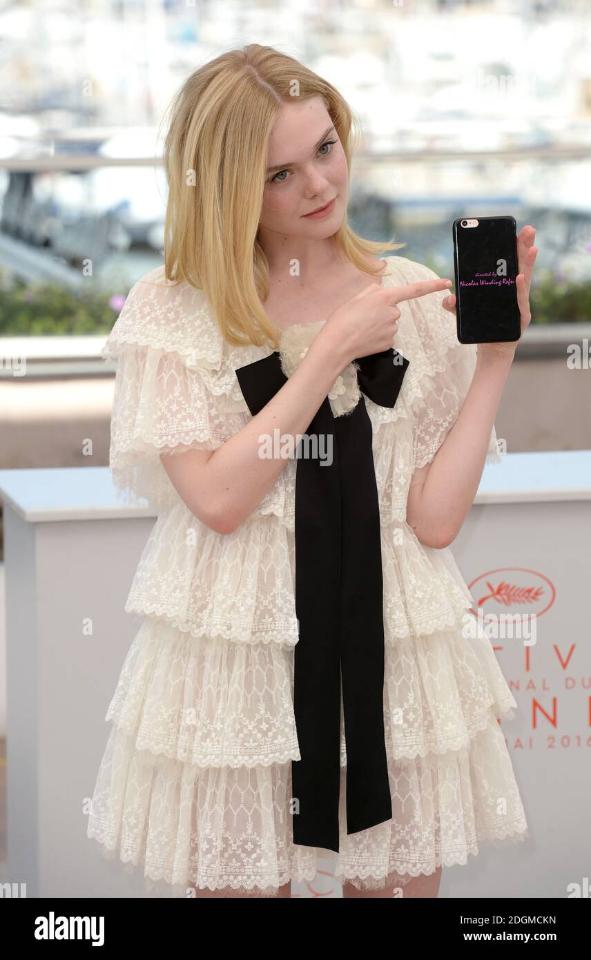 Elle Fanning attending The Neon Demon photocall, held at the Palais Du ...