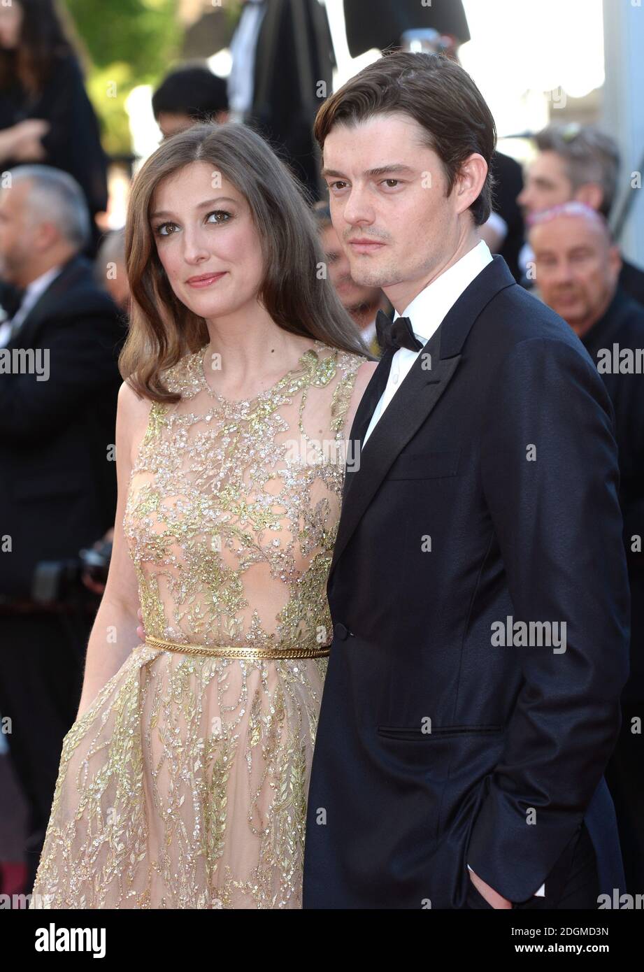 Sam Riley and Alexandra Marie Lara attending the Elle premiere at the ...