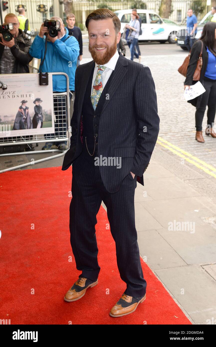 Tom Bennett attending the Love and Friendship UK Premiere held at the ...