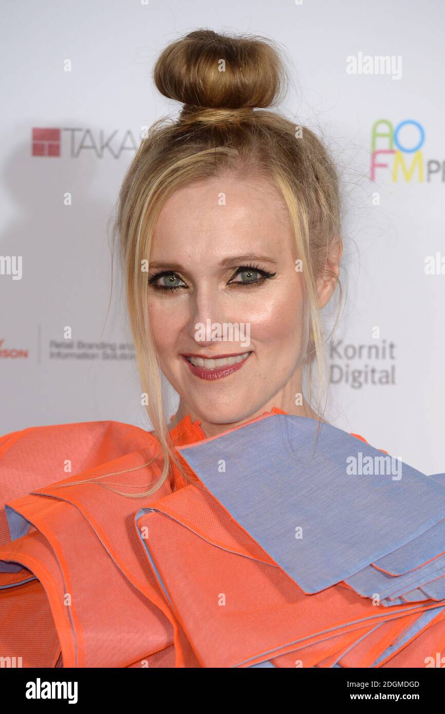 Courtney Blackman attending the Global Fashion Awards with WGSN in ...