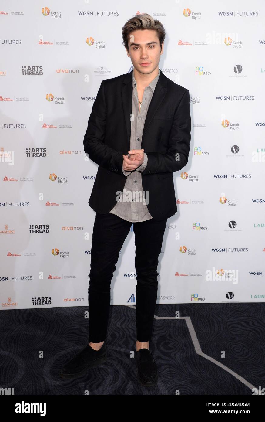 George Shelley attending the Global Fashion Awards with WGSN in ...