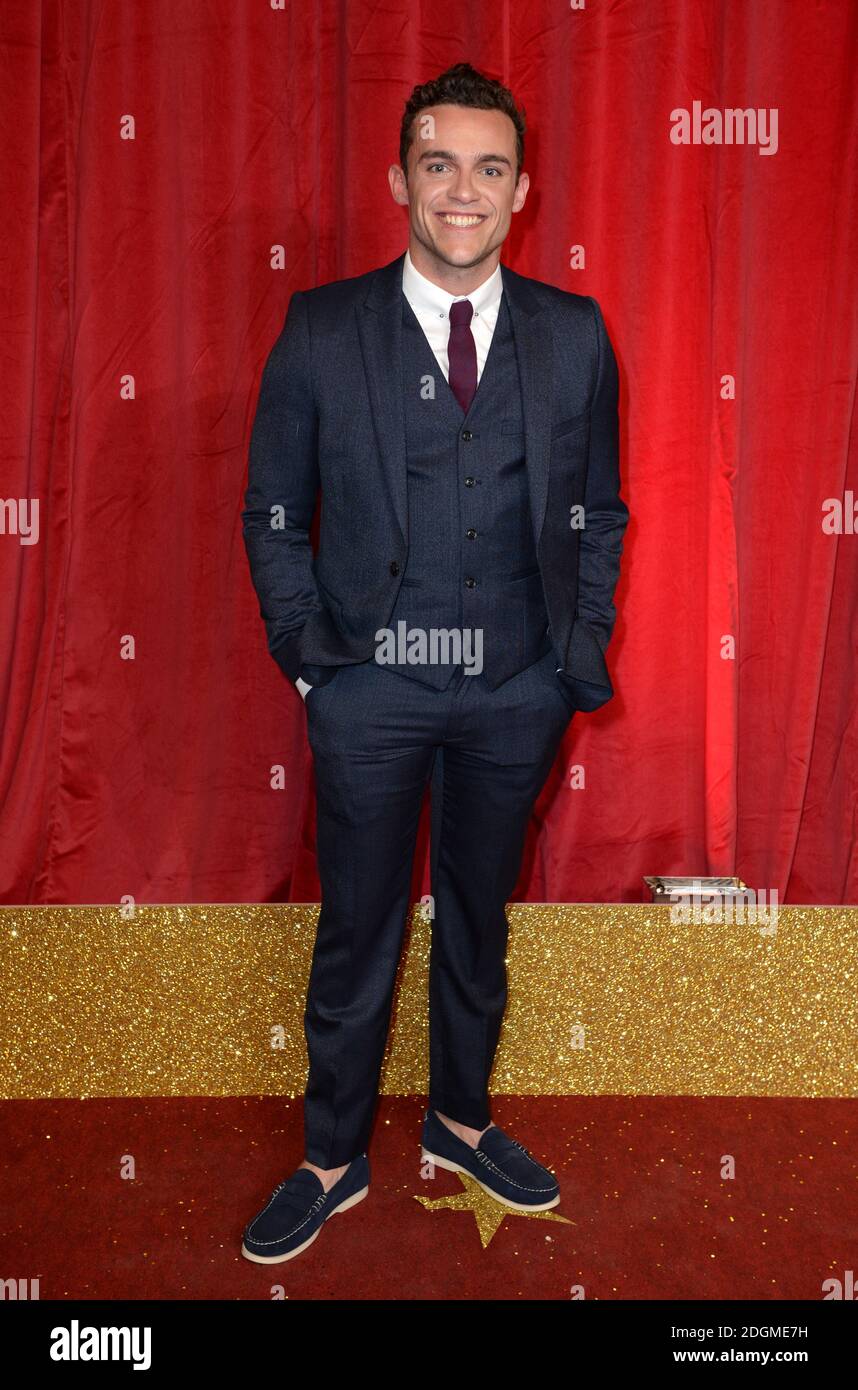 Luke Jerdy attending the British Soap Awards 2016 at the Hackney Empire ...