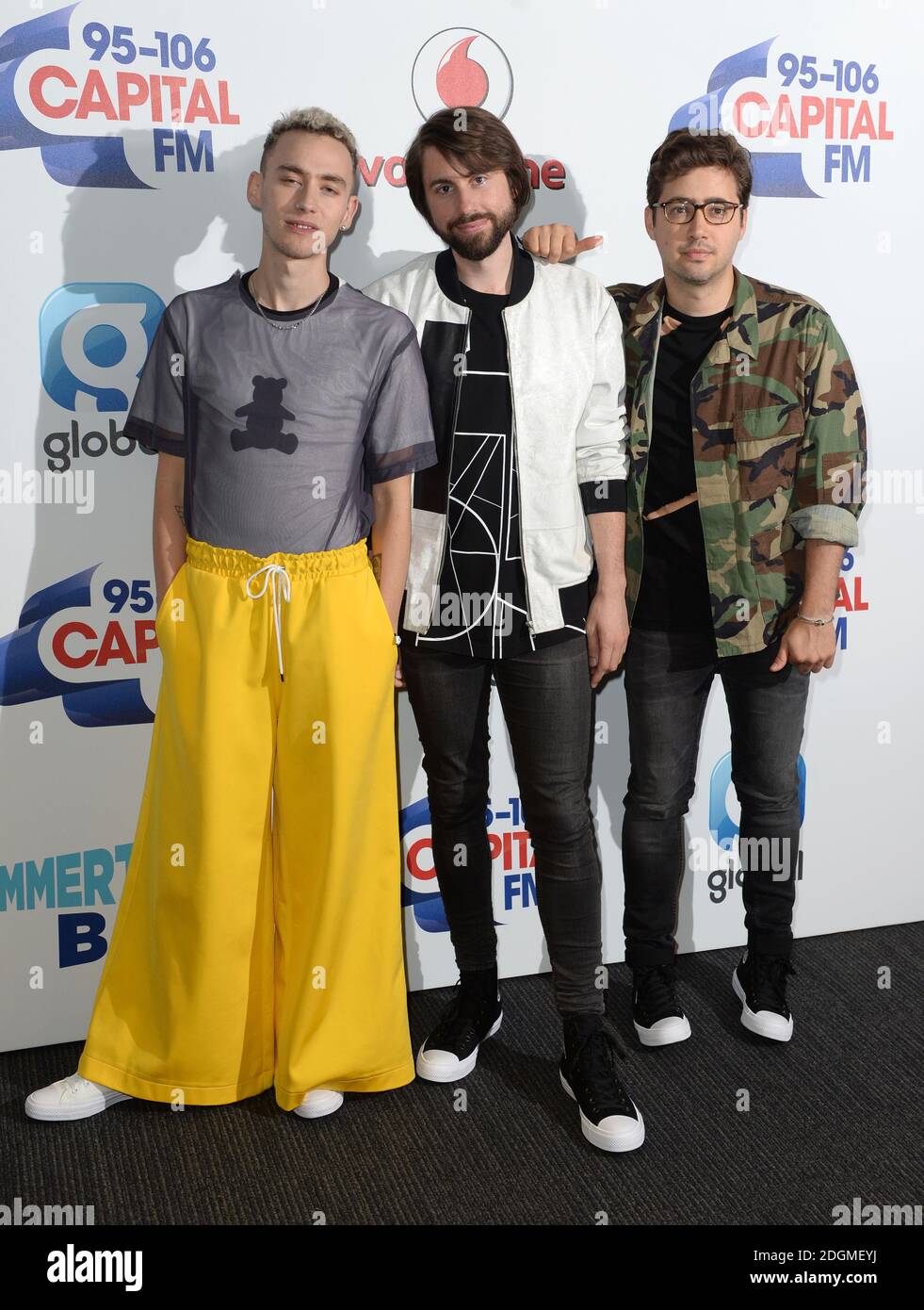 (left to right) Olly Alexander, Mikey Goldsworthy and Emre Turkmen of ...