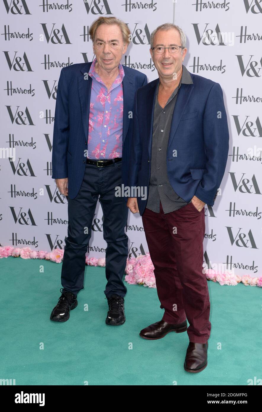 Andrew Lloyd Webber and Ben Elton attending the V and A Summer Party in ...