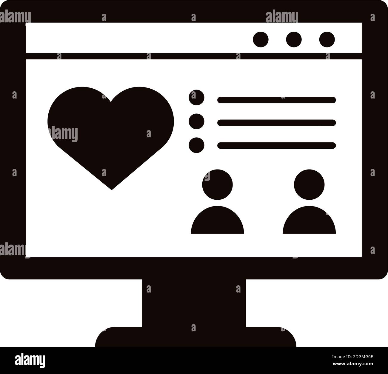 Silver heart display Stock Vector Images - Alamy