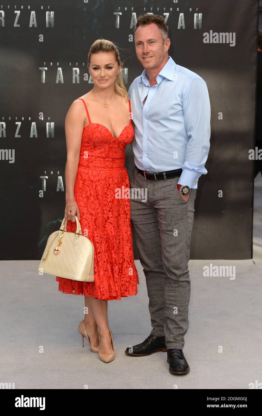 Ola Jordan and James Jordan attending The Legend of Tarzan European ...