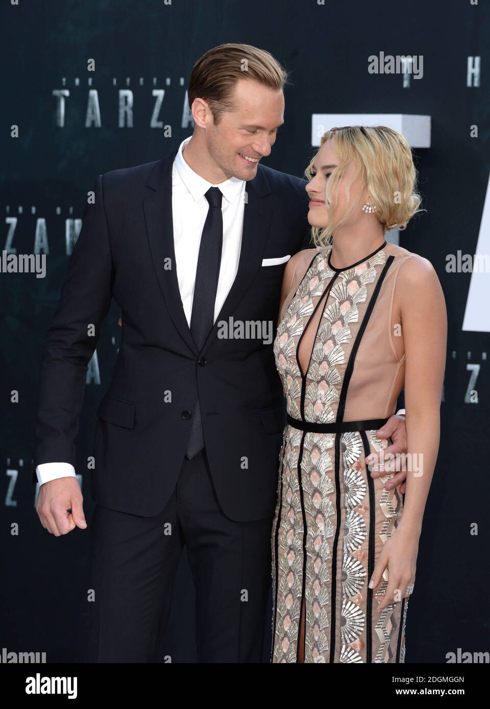 Alexander Skarsgard and Margot Robbie attending The Legend of Tarzan ...