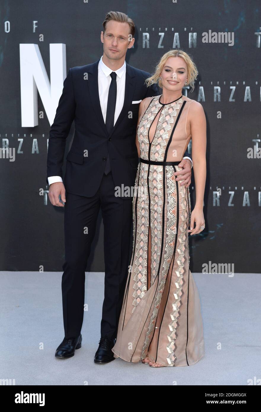 Alexander Skarsgard and Margot Robbie attending The Legend of Tarzan ...