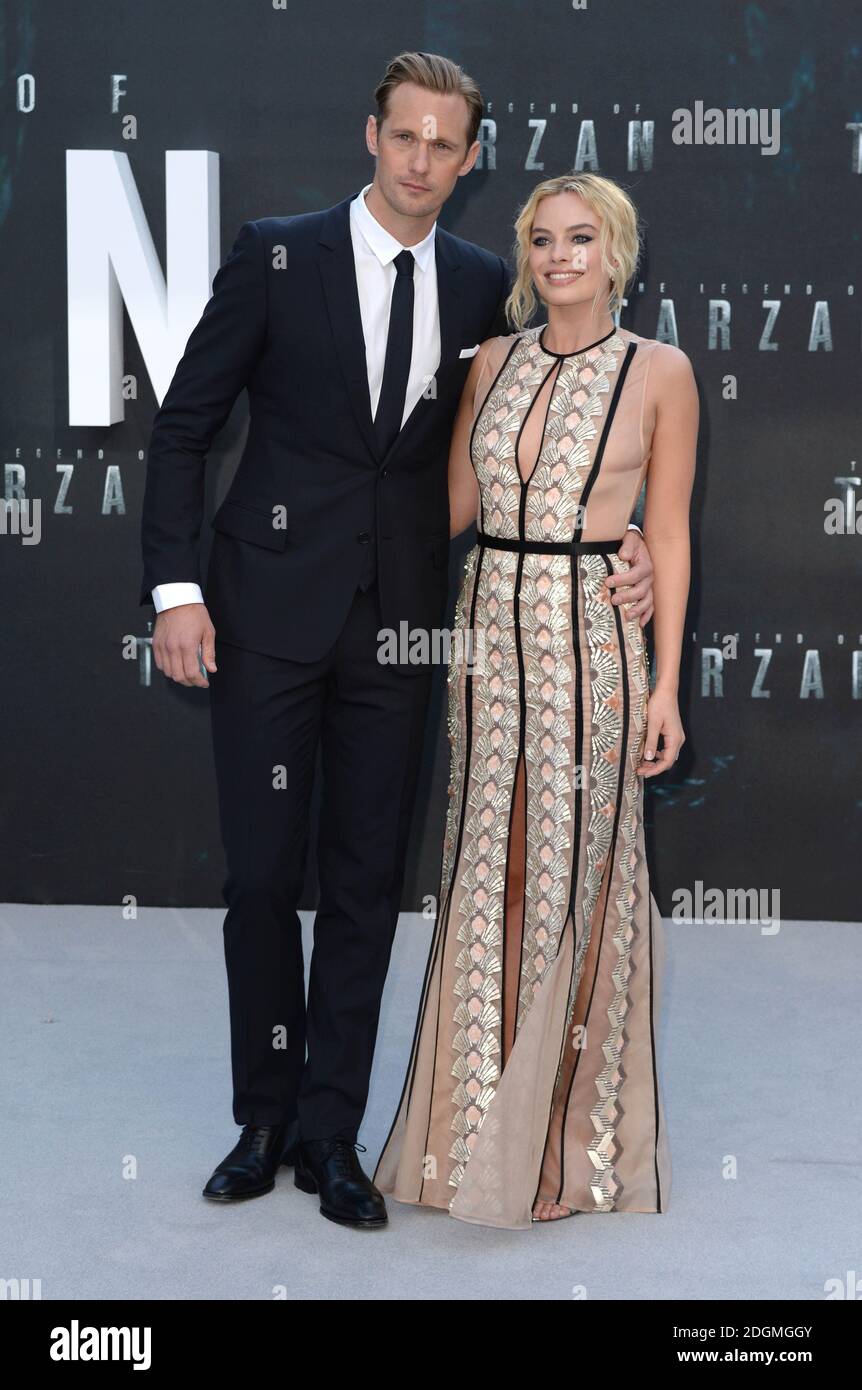 Alexander Skarsgard and Margot Robbie attending The Legend of Tarzan ...