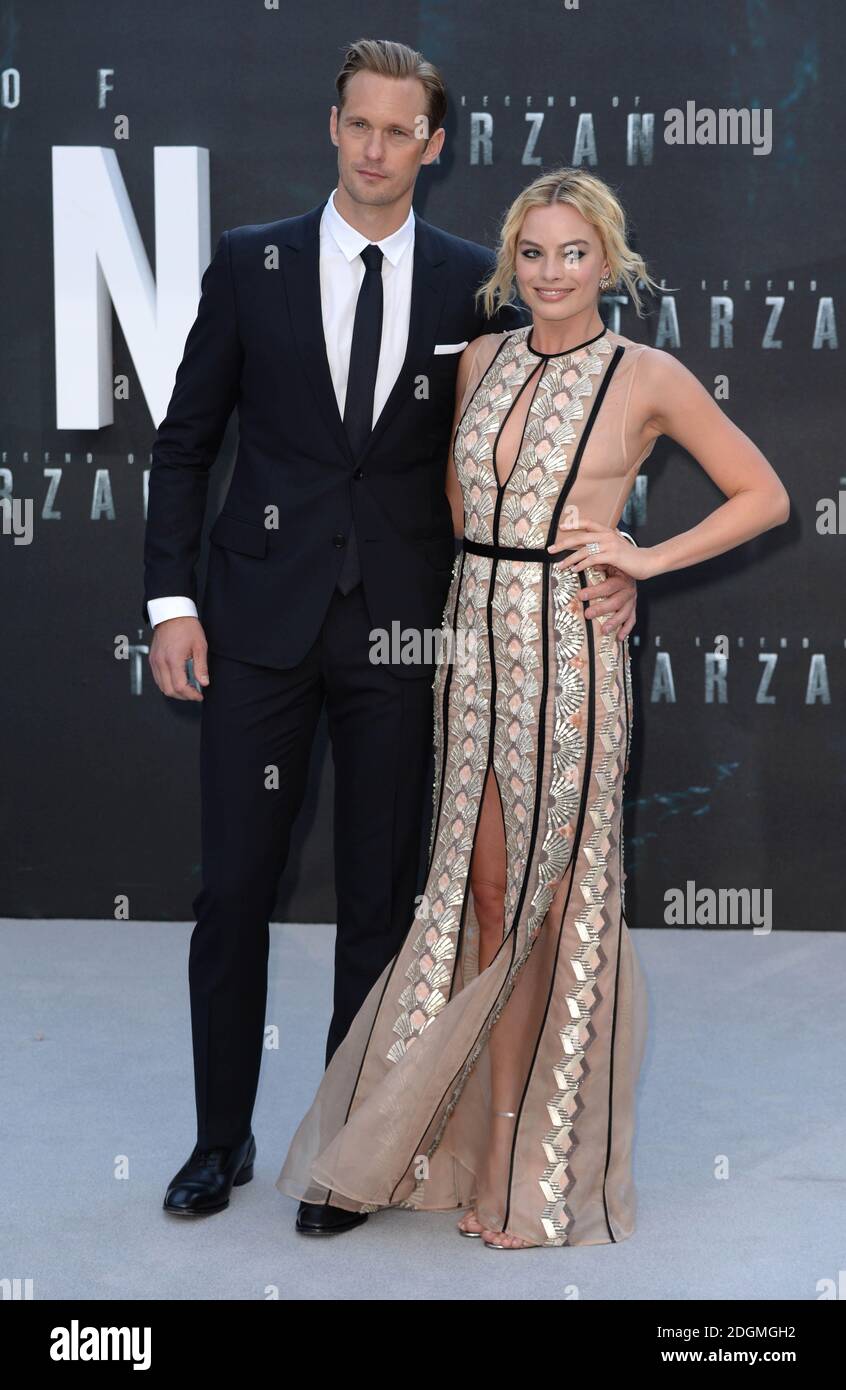 Alexander Skarsgard and Margot Robbie attending The Legend of Tarzan ...
