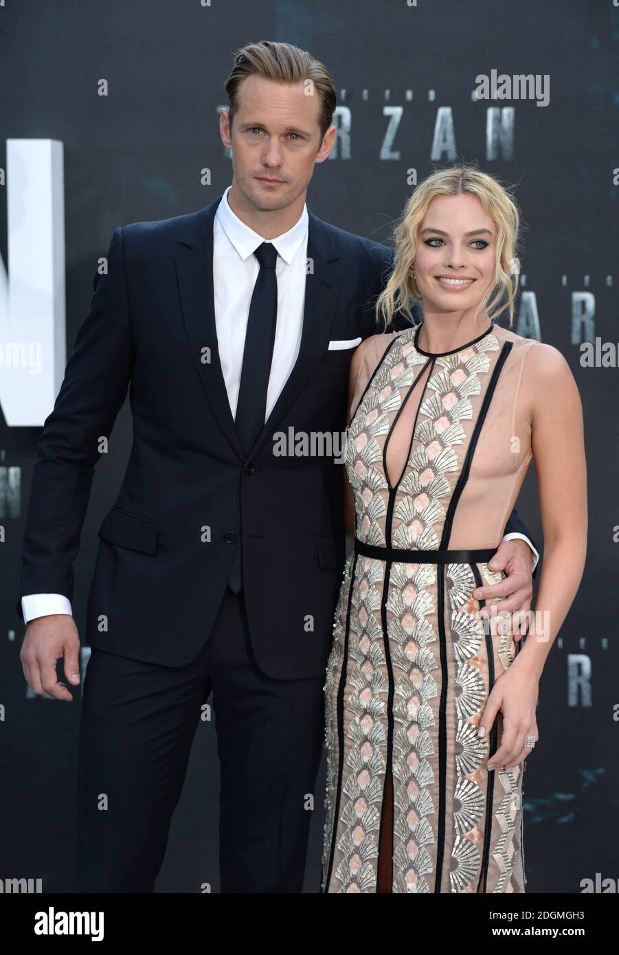 Alexander Skarsgard and Margot Robbie attending The Legend of Tarzan ...