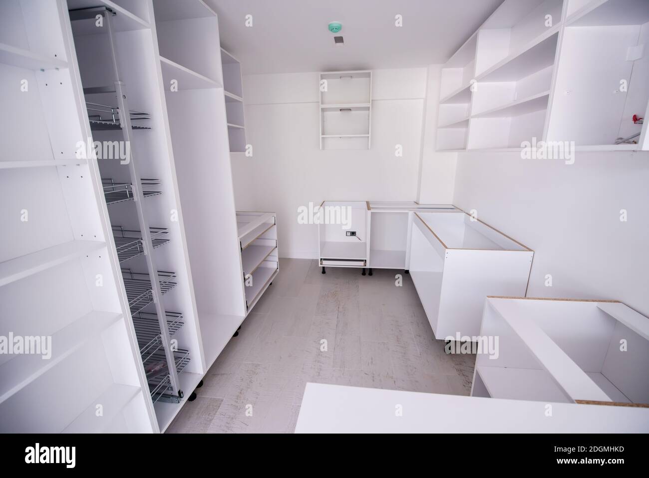Work in progress on the kitchen interior Stock Photo - Alamy
