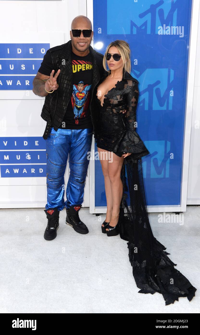 Flo Rida arriving at the MTV Video Music Awards 2016, Madison Square ...