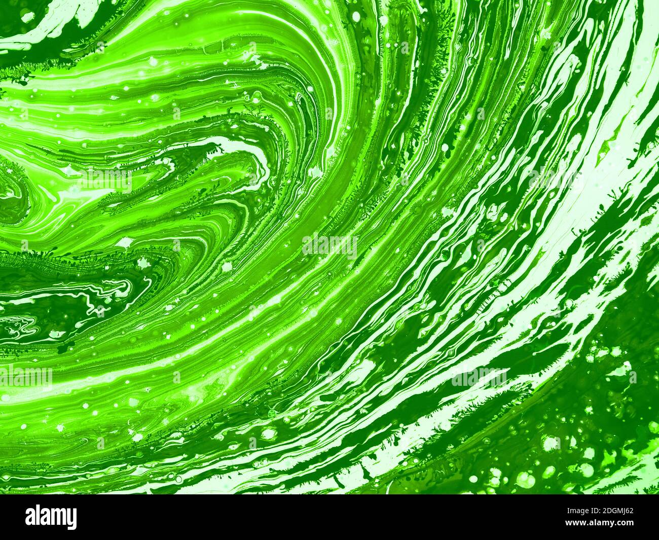 Abstract mixed white and green paint background Stock Photo - Alamy