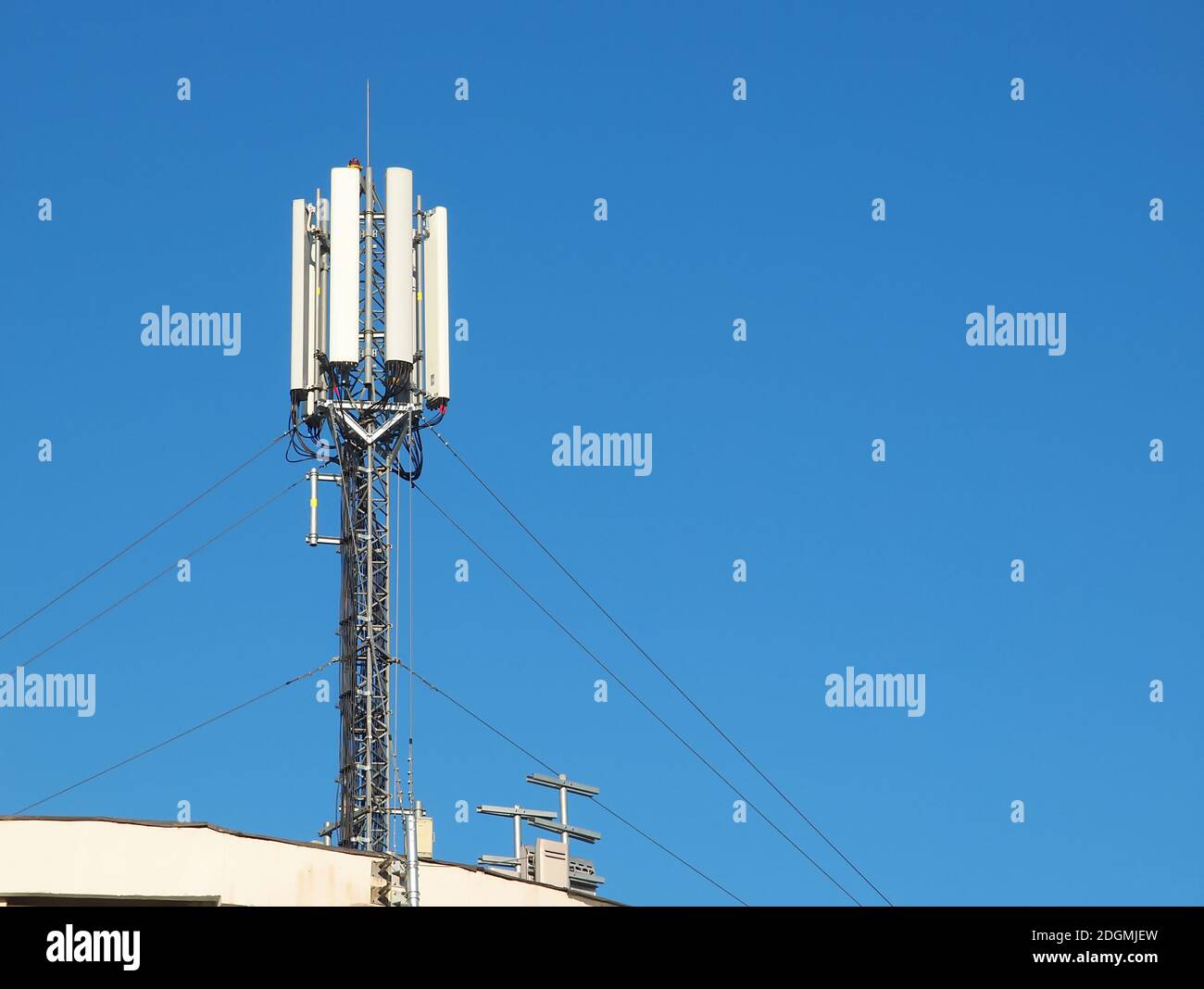 GSM Antenna on a building roof Stock Photo - Alamy