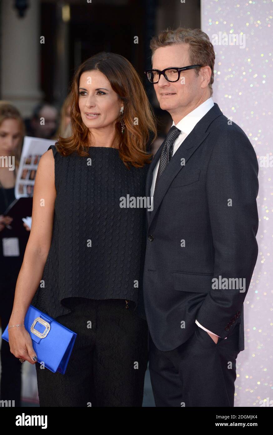 Colin Firth and Livia Firth attending the Bridget Jones' Baby World ...