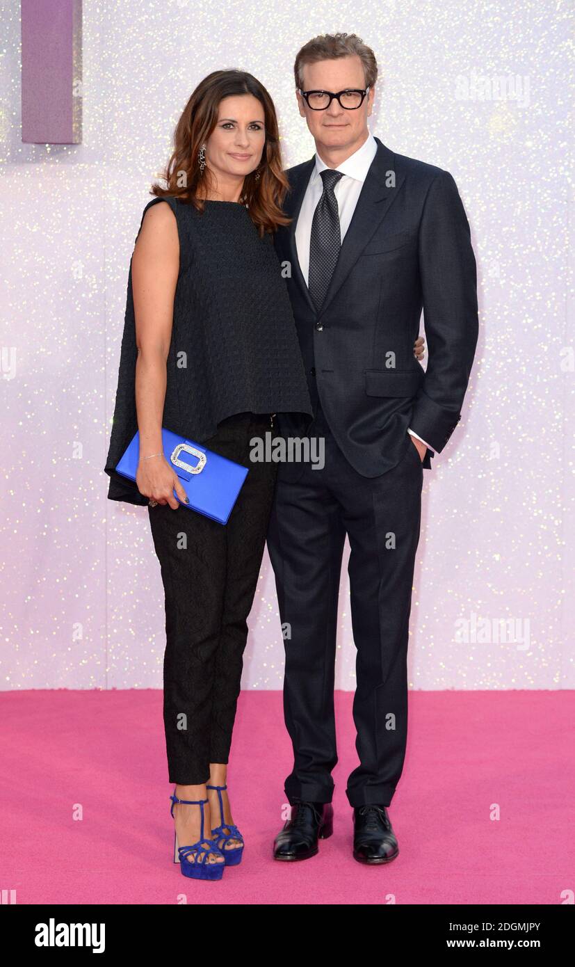 Colin Firth and Livia Firth attending the Bridget Jones' Baby World ...