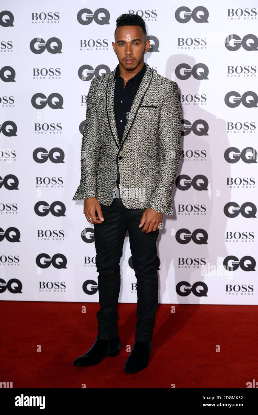 Lewis Hamilton attending the GQ Men of the Year Awards 2016 at the Tate ...