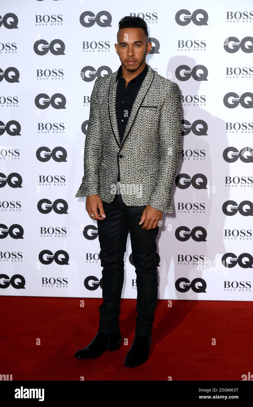 Lewis Hamilton attending the GQ Men of the Year Awards 2016 at the Tate ...