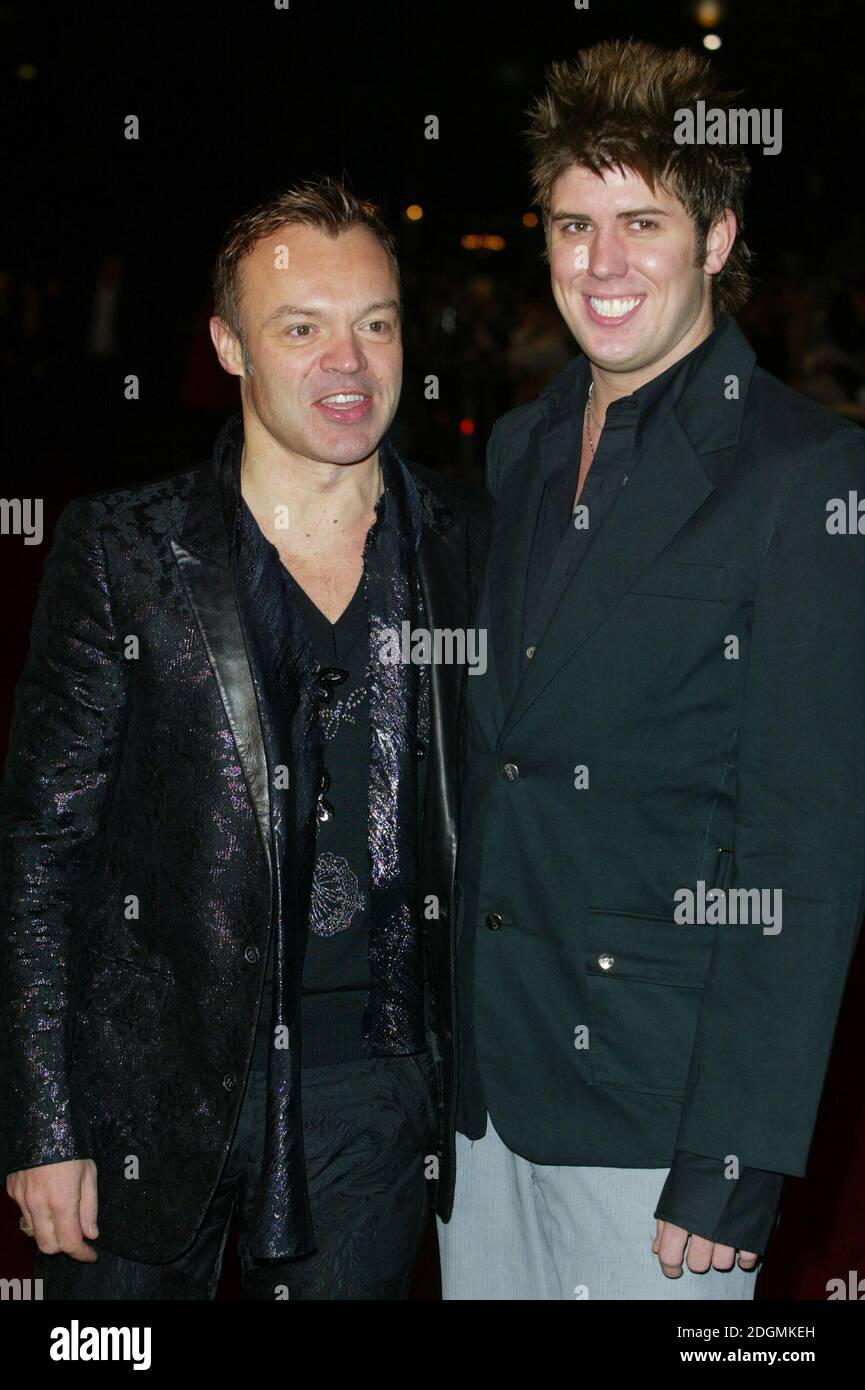 Graham Norton and partner arriving at the premiere of King Kong ...