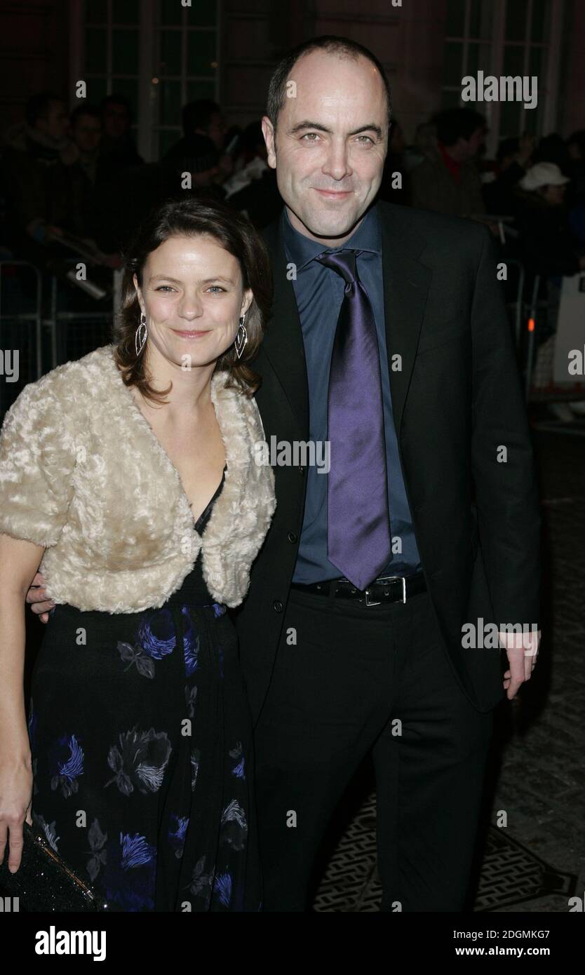 James Nesbitt and wife arriving at the UK premiere of Match Point, The ...
