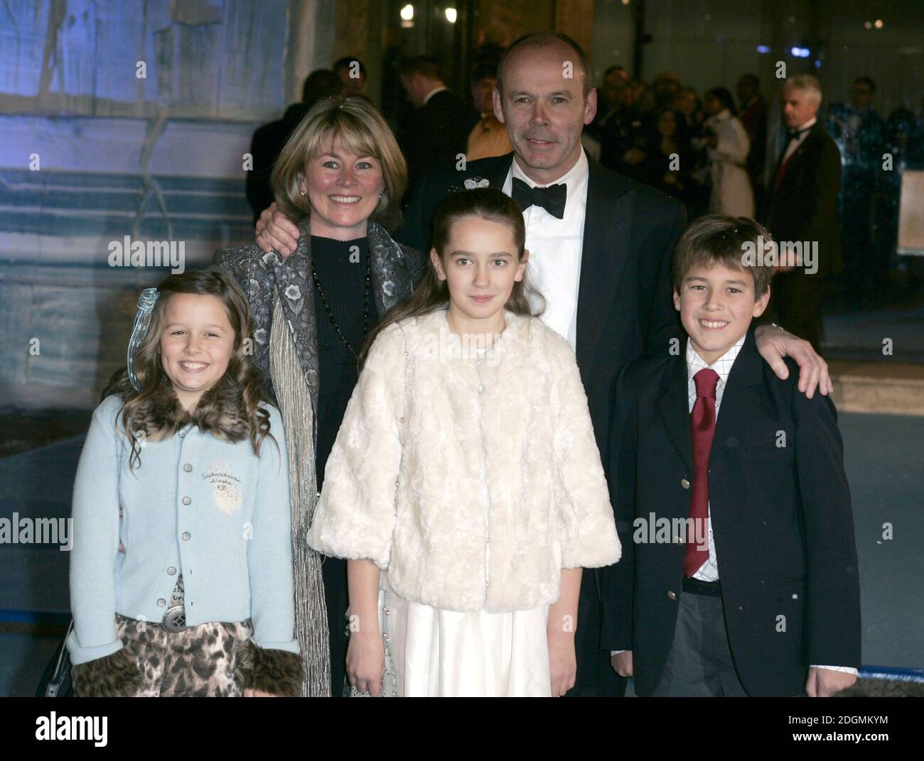 Clive Woodward and family arriving at the world premiere of The ...
