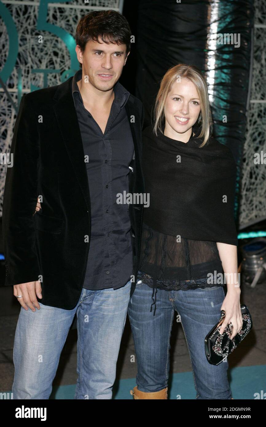 Jeremy Edwards and guest arriving at the TV recording of the 2005 TV ...