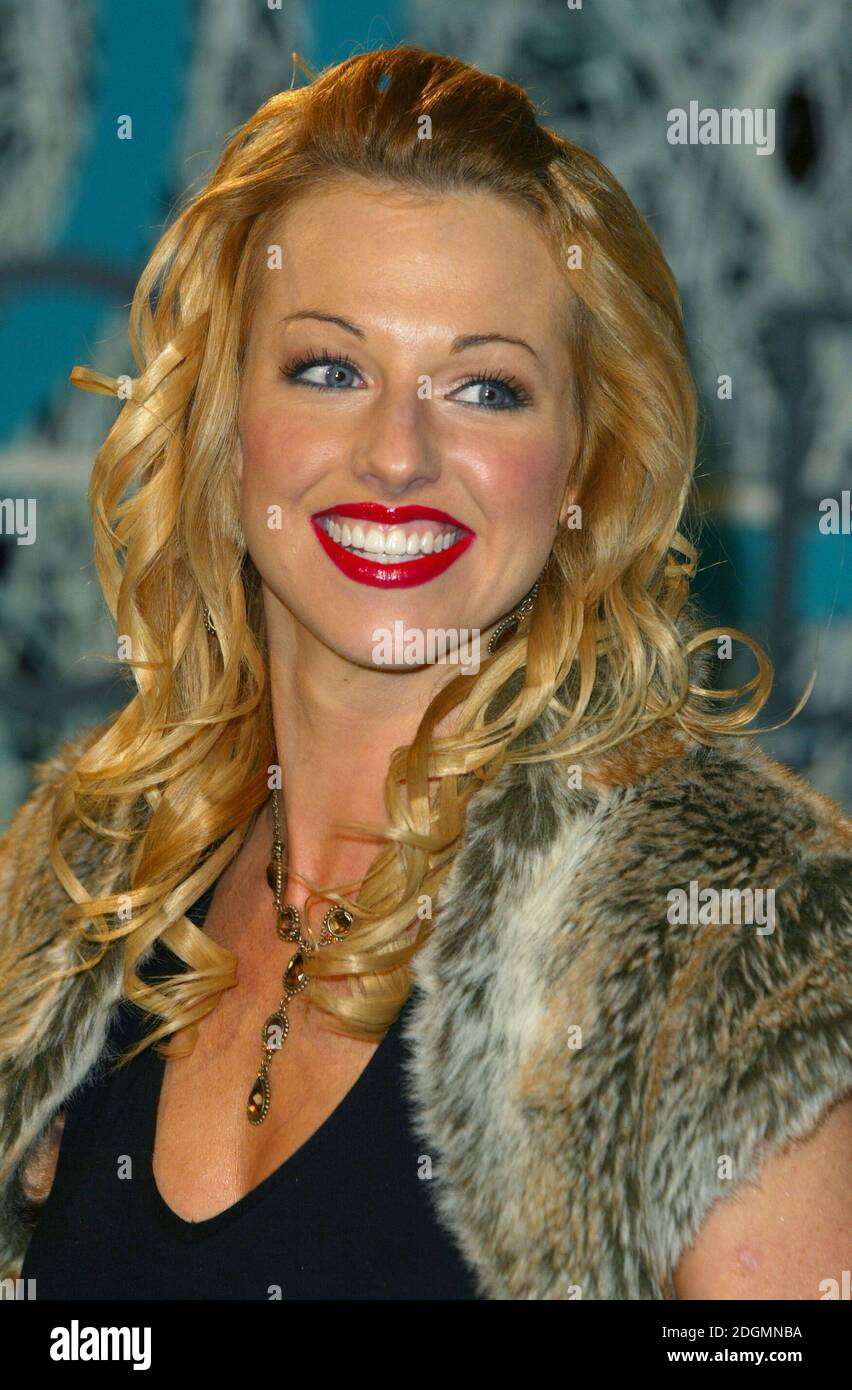 Sarah Manners arriving at the TV recording of the 2005 TV Moments show ...