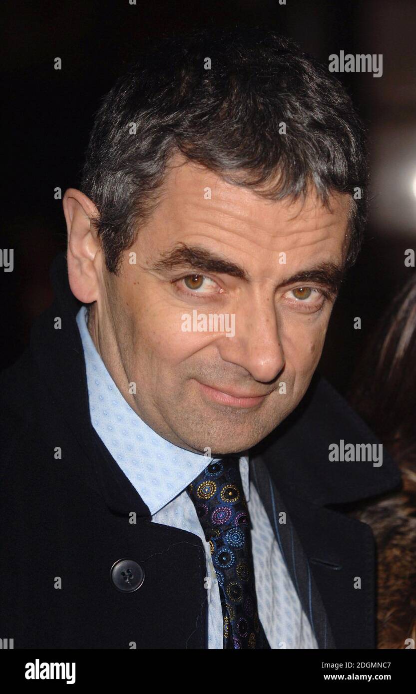 Rowan Atkinson arriving at the Keeping Mum premiere, Leicester Square ...