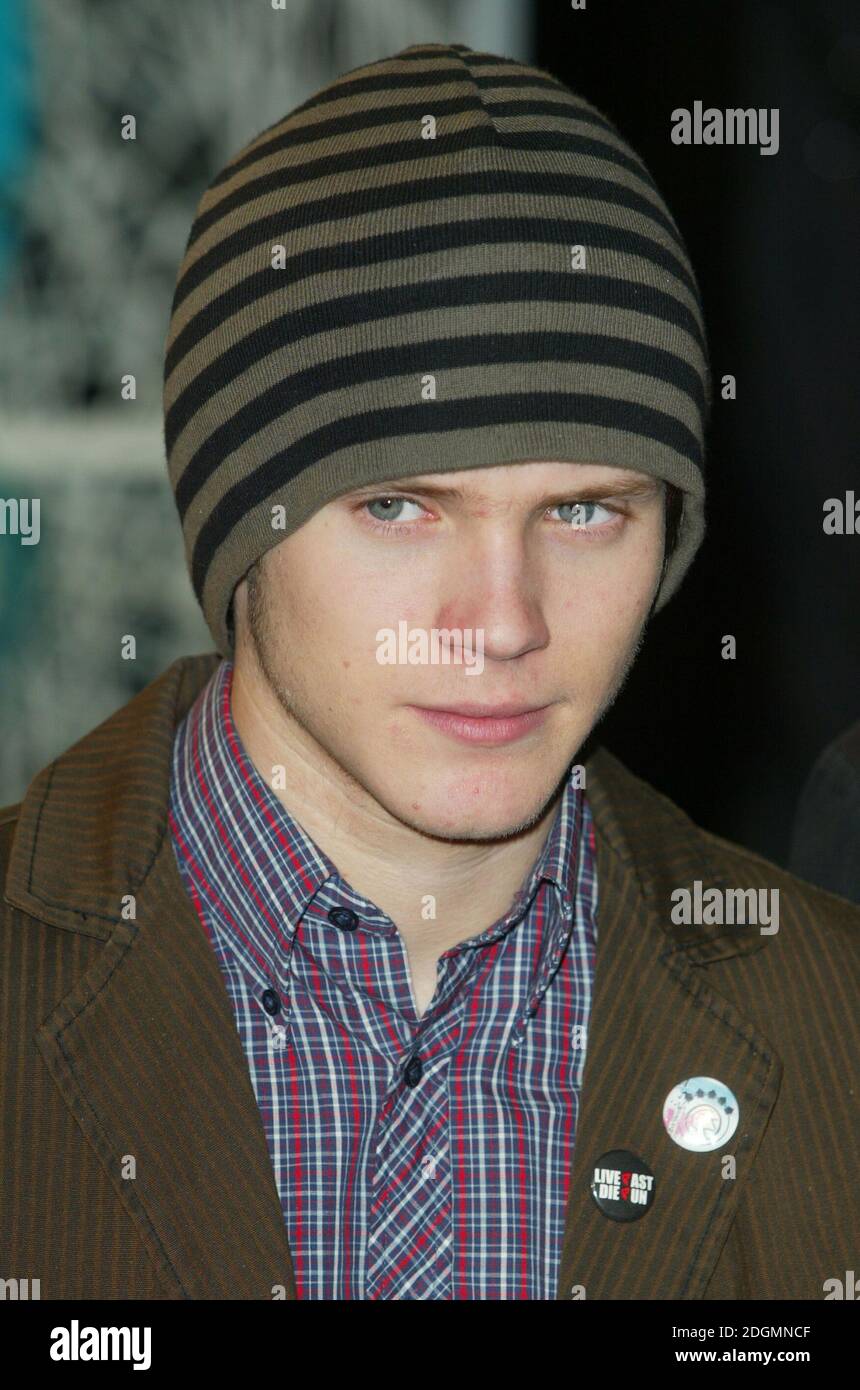 Douggie Poynter from McFly arriving at the TV recording of the 2005 TV ...