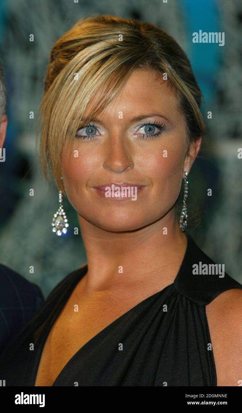 Tina Hobley arriving at the TV recording of the 2005 TV Moments show ...