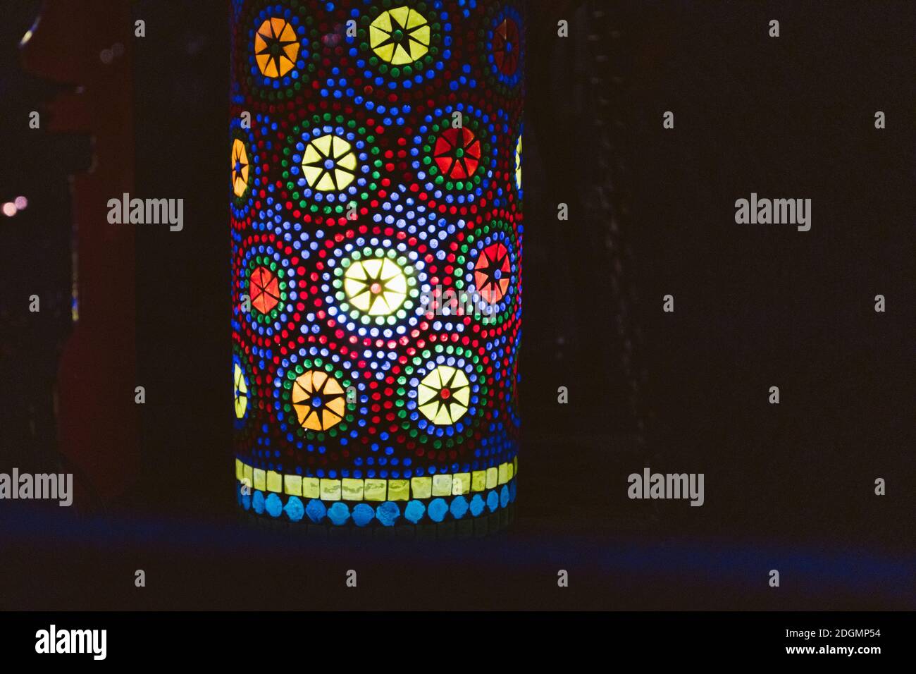 Indian lantern lamp traditional pattern glow magic hindu decoration ...