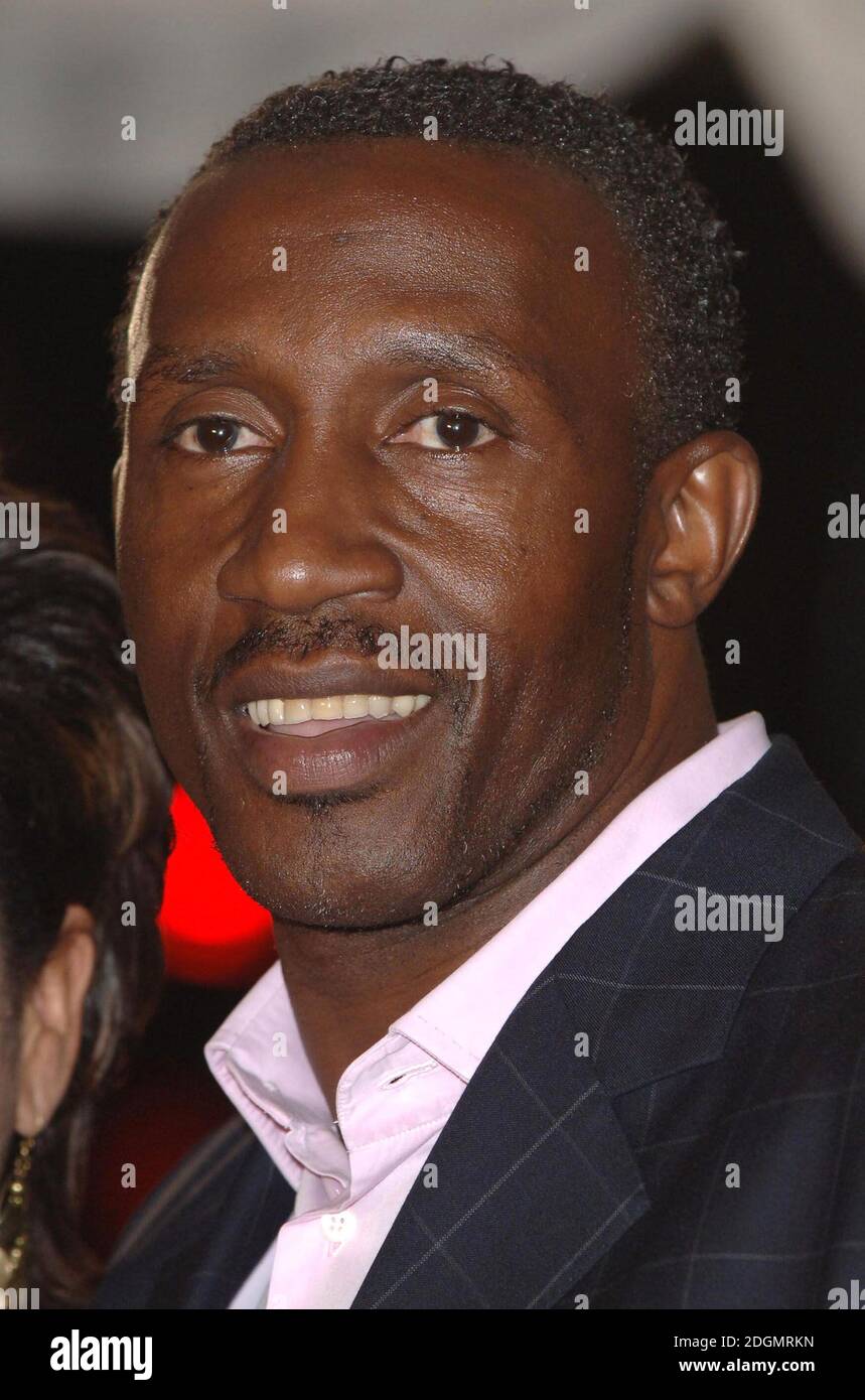 Linford Christie arriving at the Tribute to Shirley Bassey, ITV Studios ...